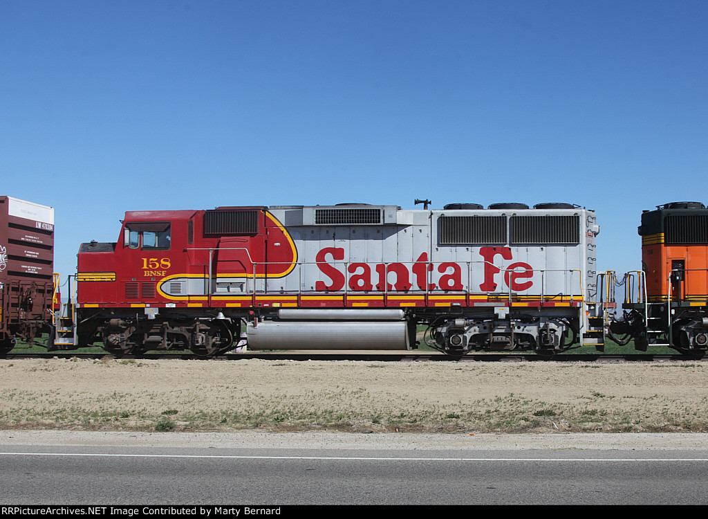 BNSF 158 on the San Jac Local